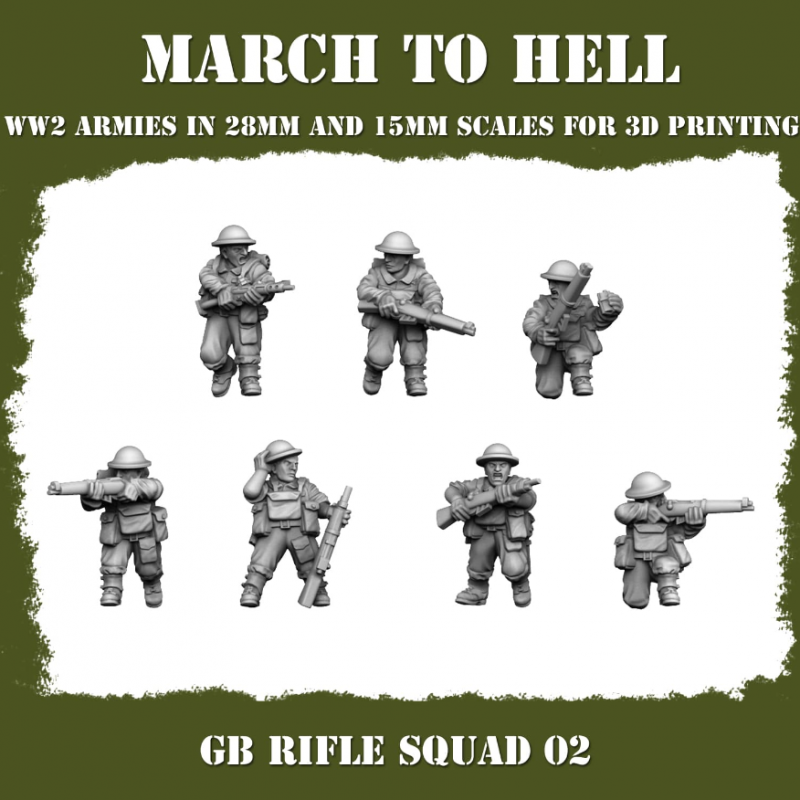 British Platoon (I) by 3D Breed | 28mm WWII Army Pack
