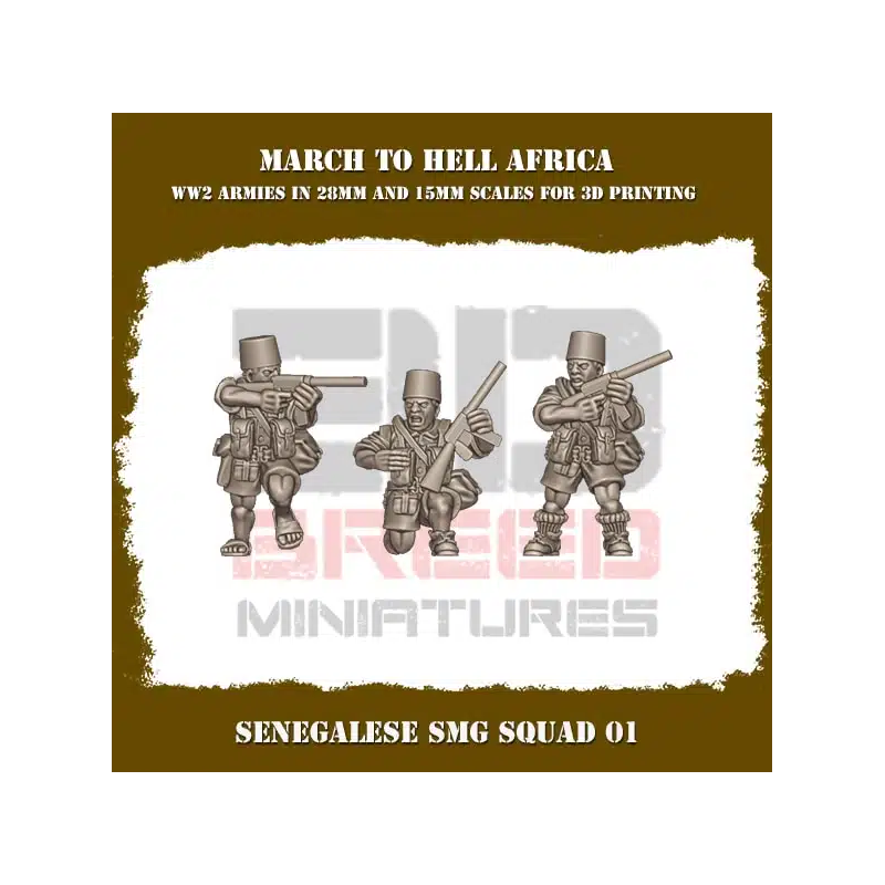 French Foreign Legion senegalese Platoon by 3D Breed | 28mm WWII Army Pack