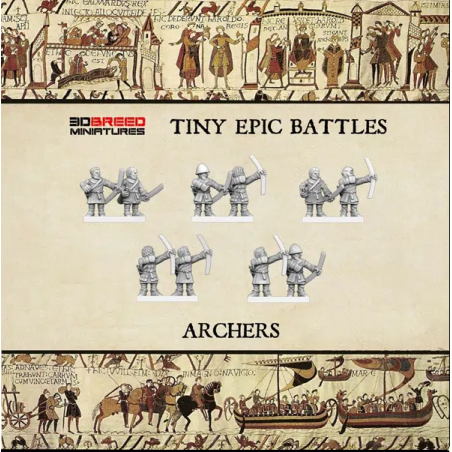 Arqueros 1066 de 3D Breed | Miniatura histórica 10mm