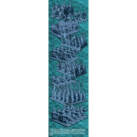 Anglo-Scottish Humans Billmen (10mm)