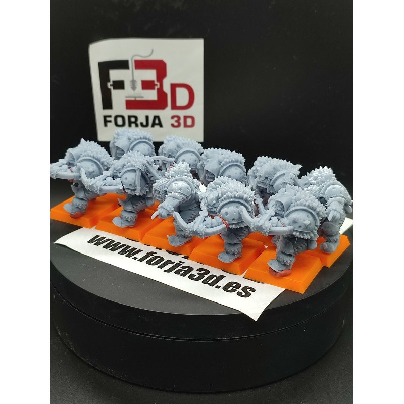 Armored orks with crossbow