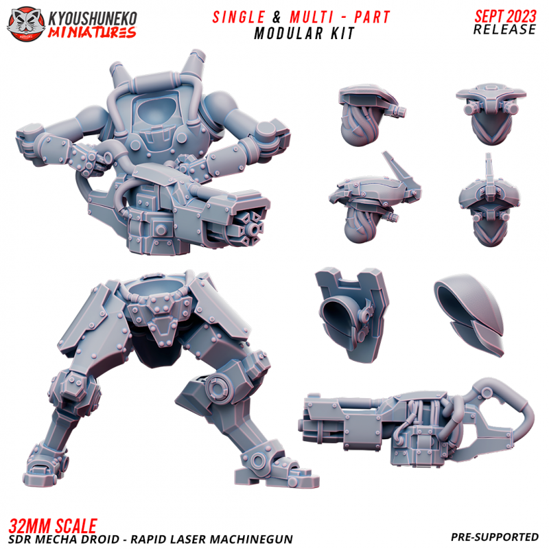 SDR Mecha Droid - Ametralladora láser