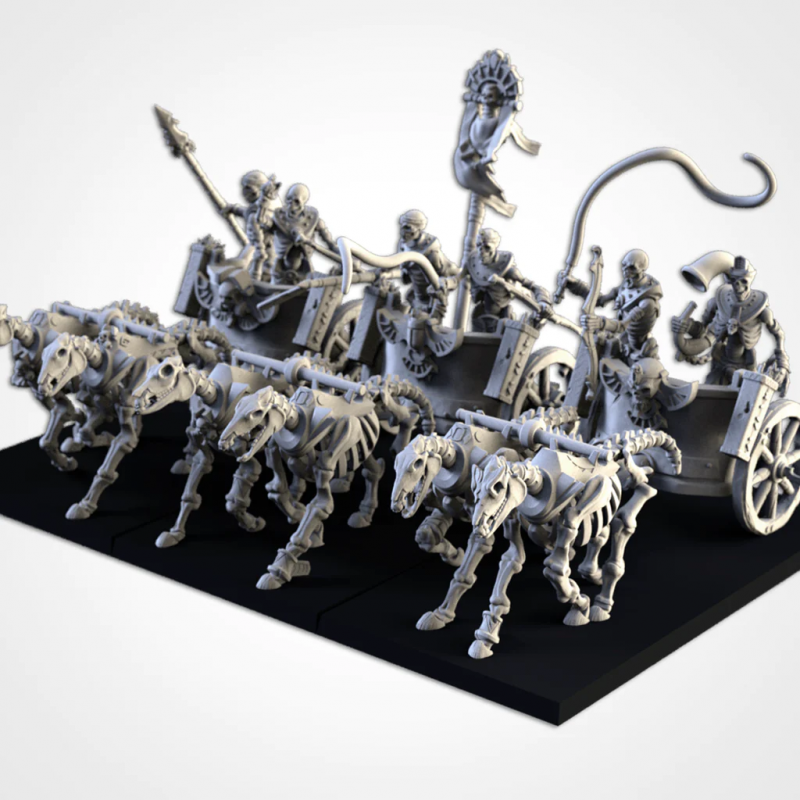Carros esqueletos. Ejército de las arenas