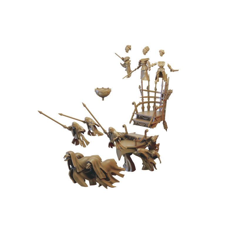 Carruaje fantasmal. Ejército negro