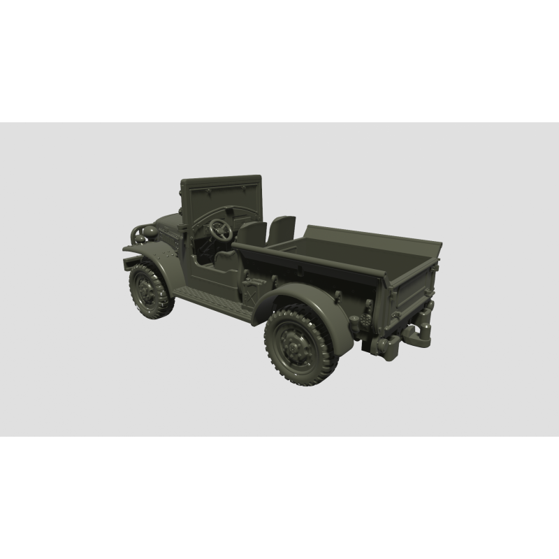 Dodge WC-21 weapons carrier (½-ton) sin armamento.