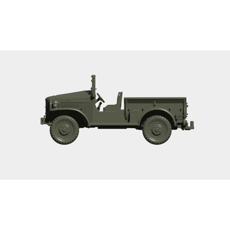 Dodge WC-21 weapons carrier (½-ton) sin armamento.