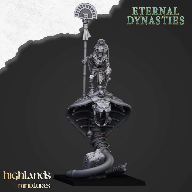 Mounted Ancient Guard on Great Snakes command group. Eternal Dynasties