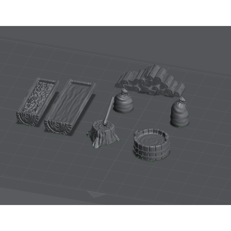 Medieval Props Set by 3D Breed | 15mm & 28mm Historical Miniature
