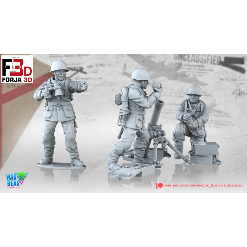 Polish medium mortar team