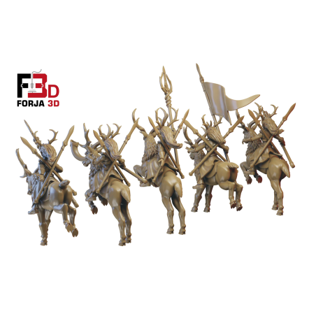 Deer Cavalry Female. Ilhadiel Wood elves