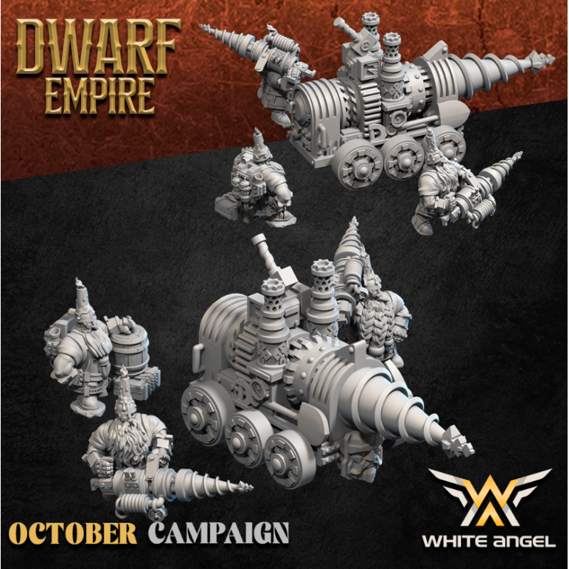 Dwarf drill machine. Dwarf Empire